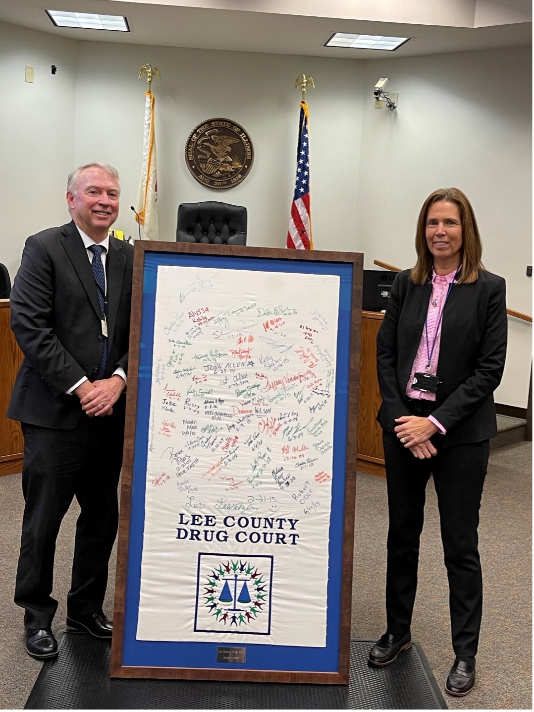 Judge Ackert Honored For Service Illinois Association Of Problem
